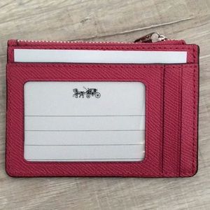 Coach | Bags | Coach Id Pink Wallet | Poshmark